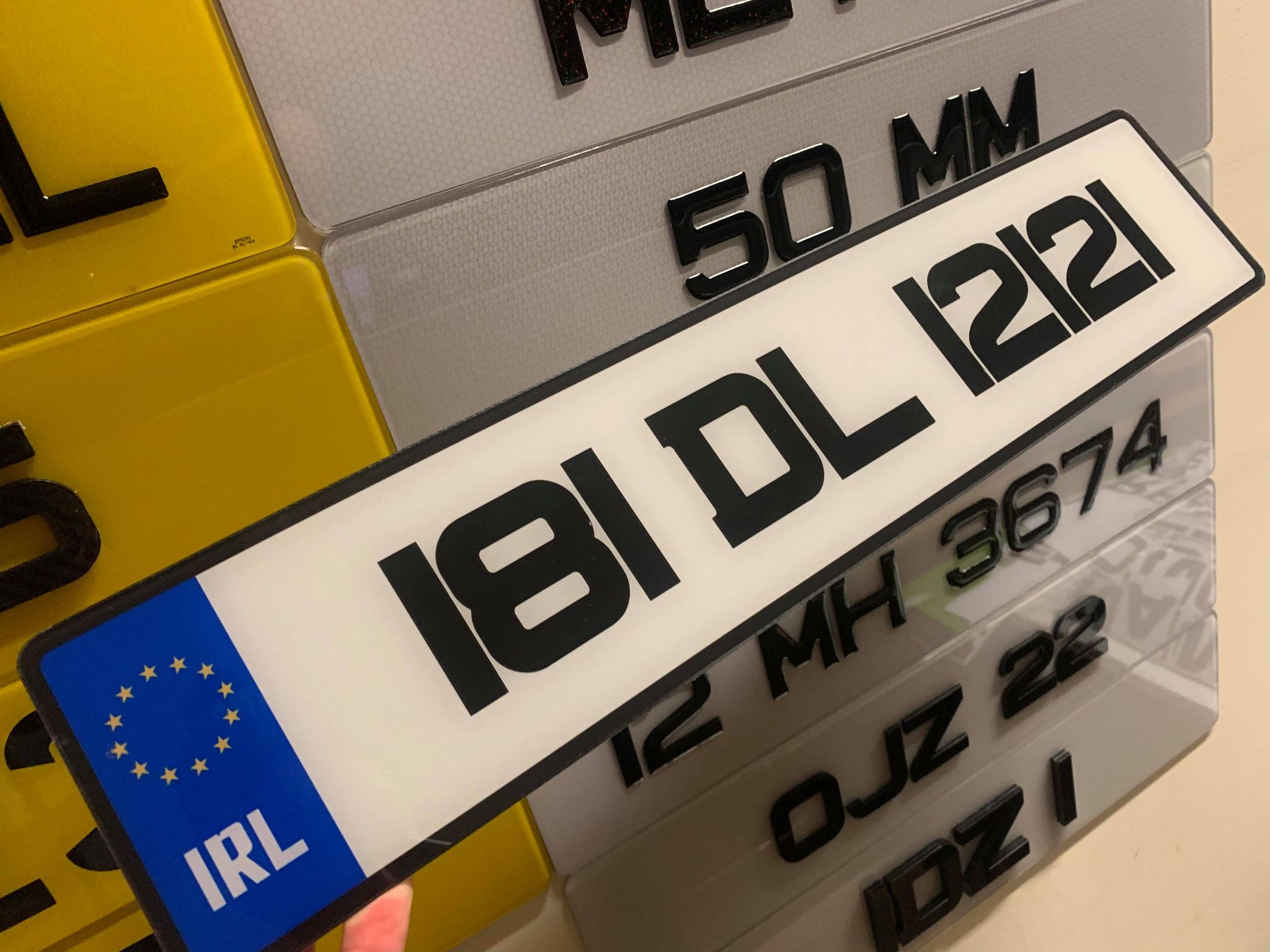 Metro Font Southern Irish Number Plates Gel Plates UK